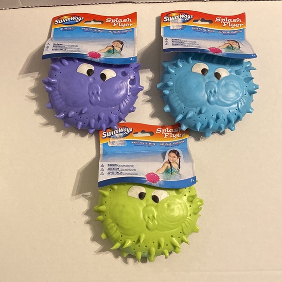 SwimWays | Other | Swimways Splash Flyer Blow Fish Purple Blue Green ...
